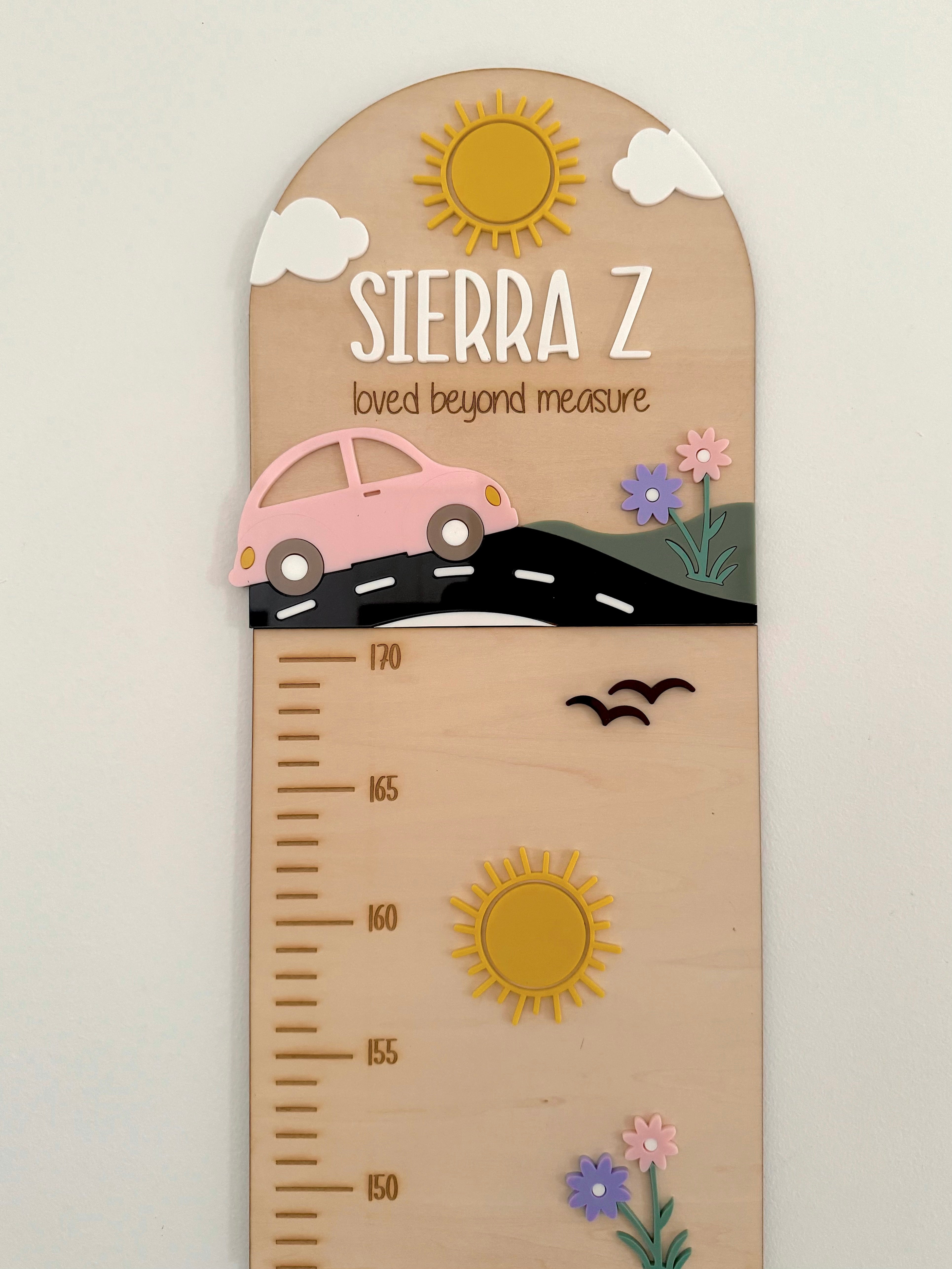 Classic Bug Car Growth Chart – Pine & Personal